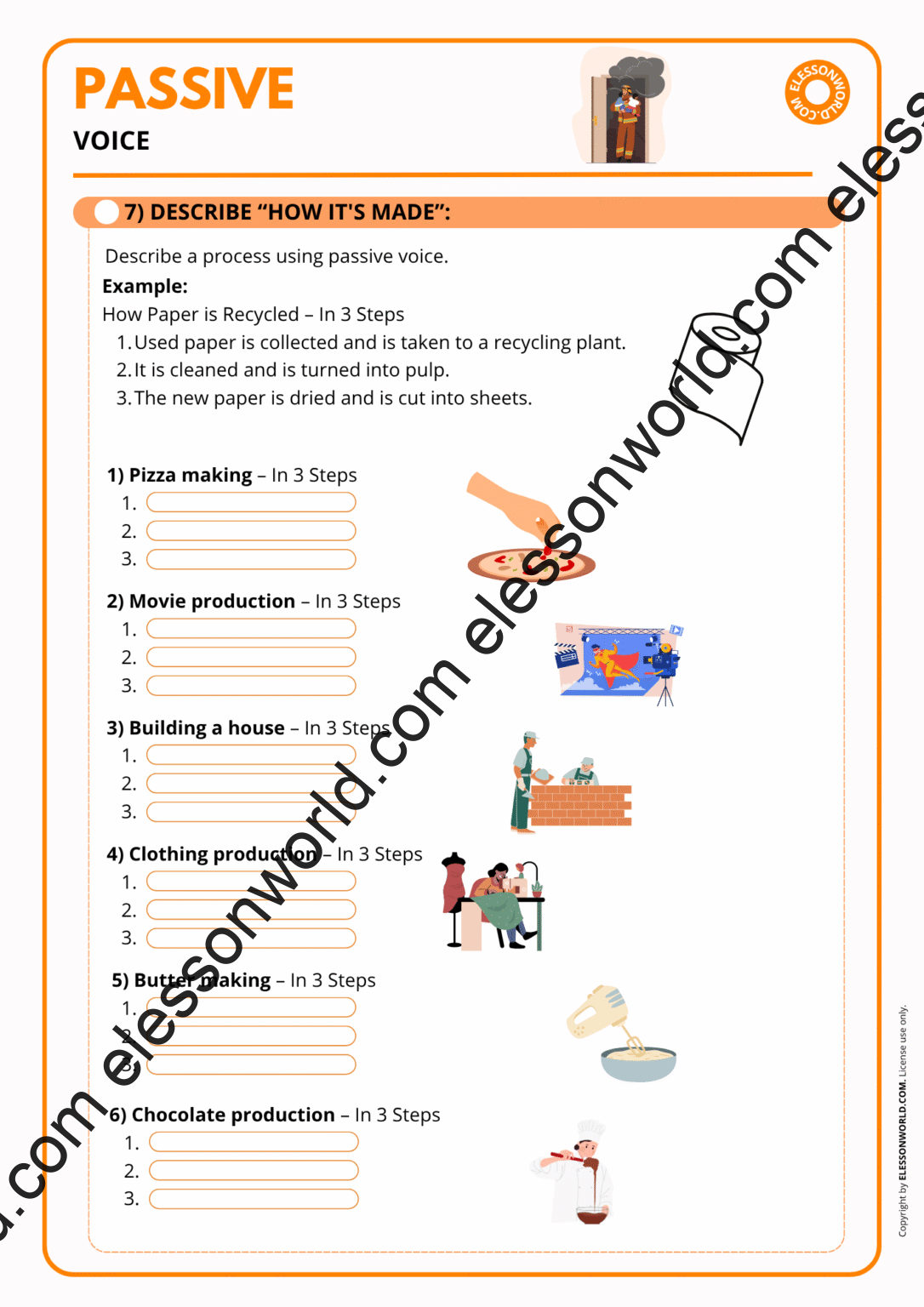 B1-B2 ESL Lesson: Passive Voice - Grammar & Speaking Activities ...