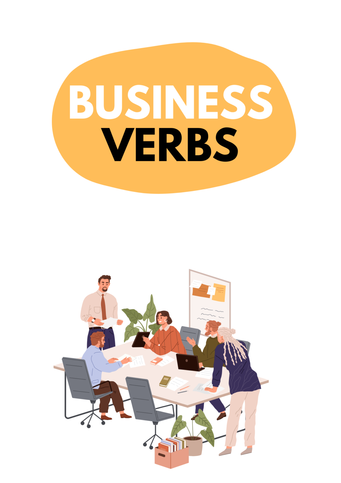B1-B2 ESL Business English Lesson: Verbs & Collocations (Business Verbs ...