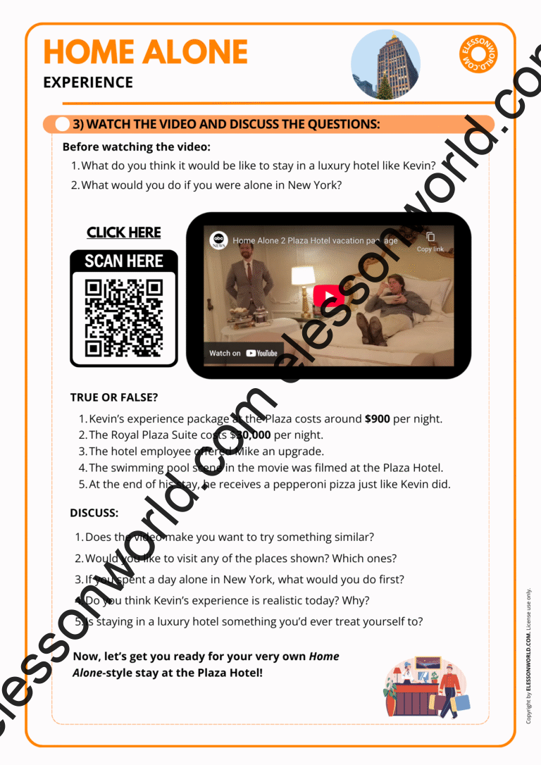 Home Alone Experience: B1–B2 Christmas ESL Lesson on Travel & Hotel English