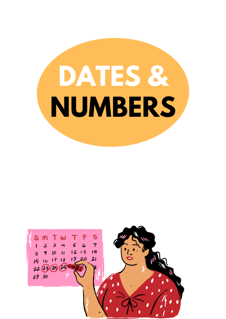 Dates & Numbers: A1–A2 ESL Lesson Plan