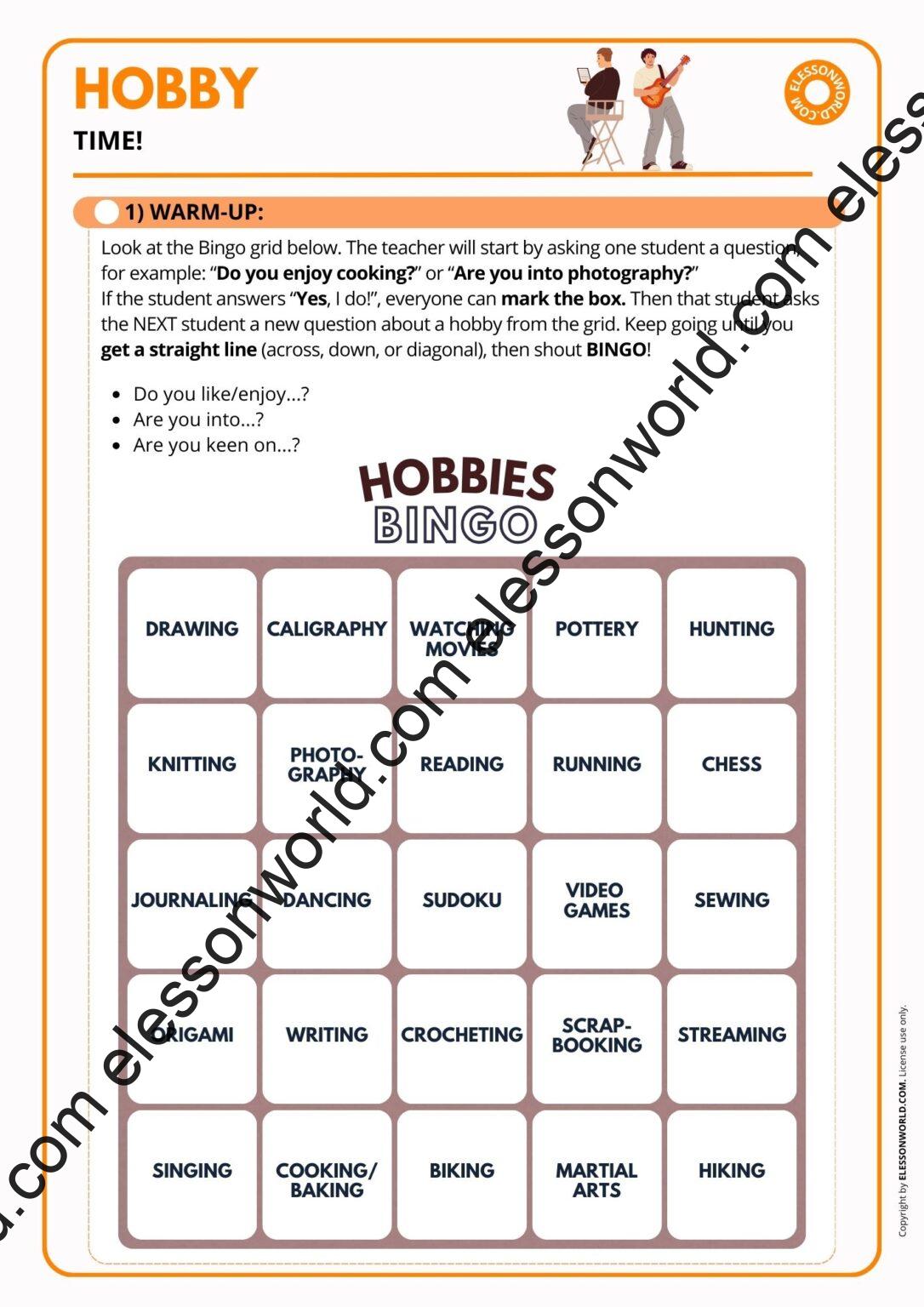 Hobbies and Free Time | A2–B1 ESL Speaking Lesson